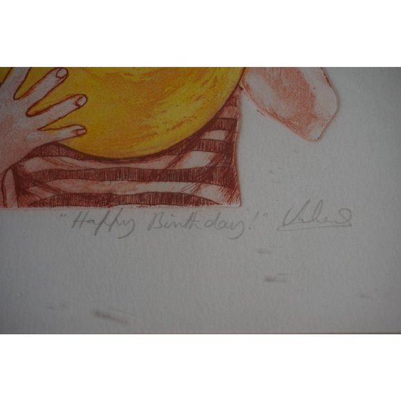 Mary Vickers | Art | Mary Vickers Signed Numbered Lithograph Happy ...
